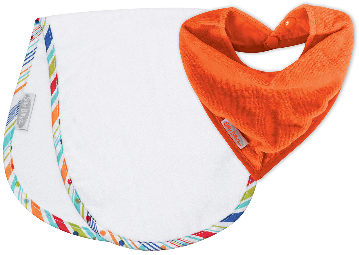 Buy Silly Billyz Shoulder and Bandana Bib Set - Orange Sprite at Mighty ...