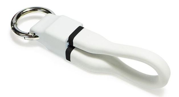 On Hand Keychain USB Charging Cable (Lightning Adapter) - White | at ...