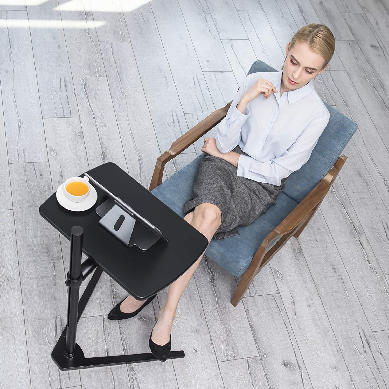 Gorilla Arms Height Adjustable Floor Stand Table | at Mighty Ape NZ