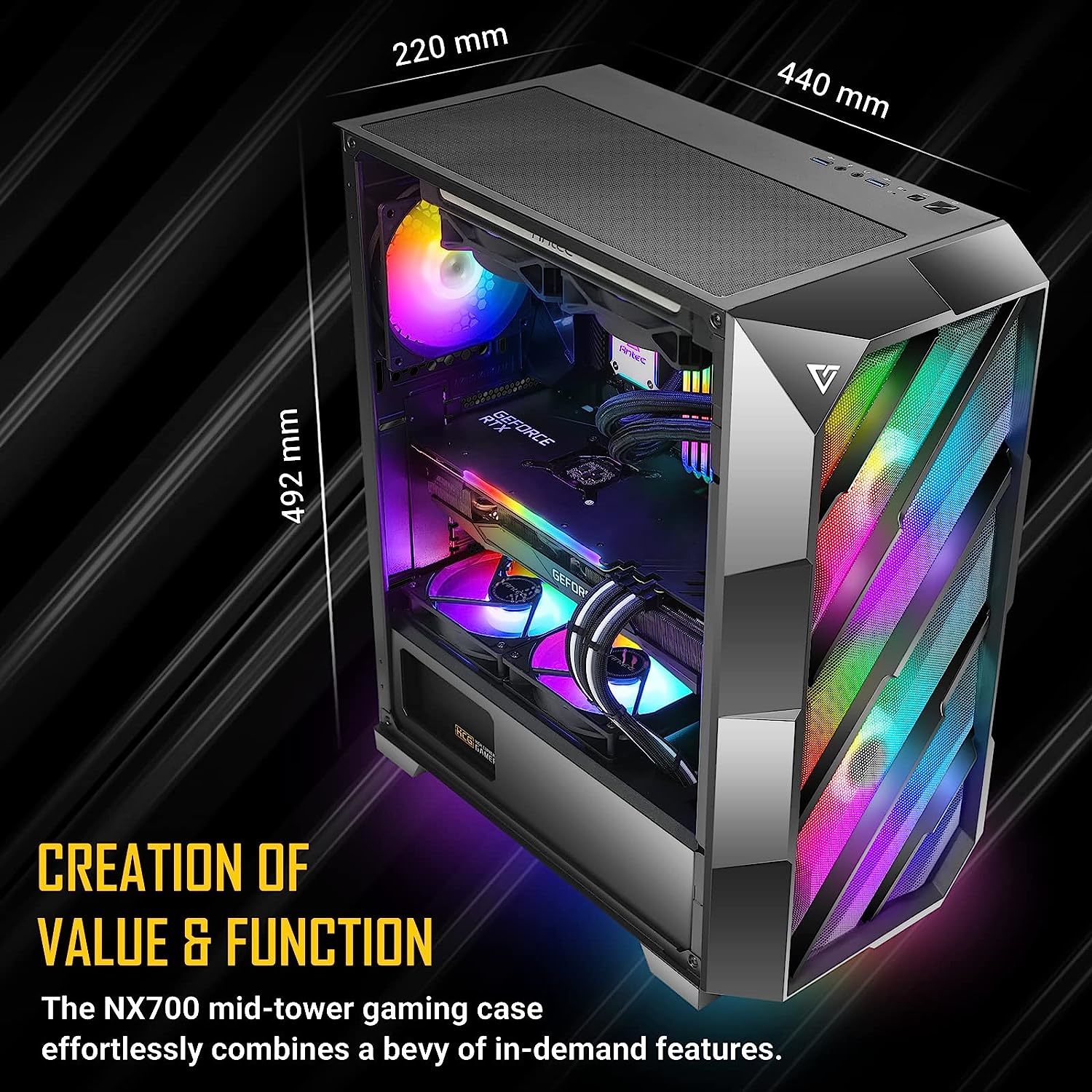 Antec NX700 Gaming Case | at Mighty Ape NZ