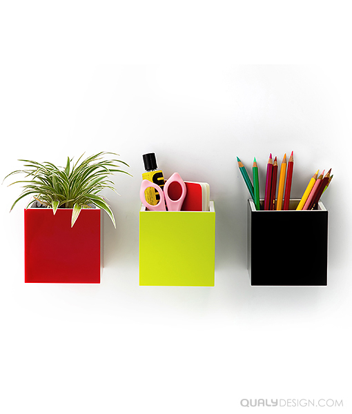 Qualy Pixel Box Floating Storage - Green | at Mighty Ape NZ