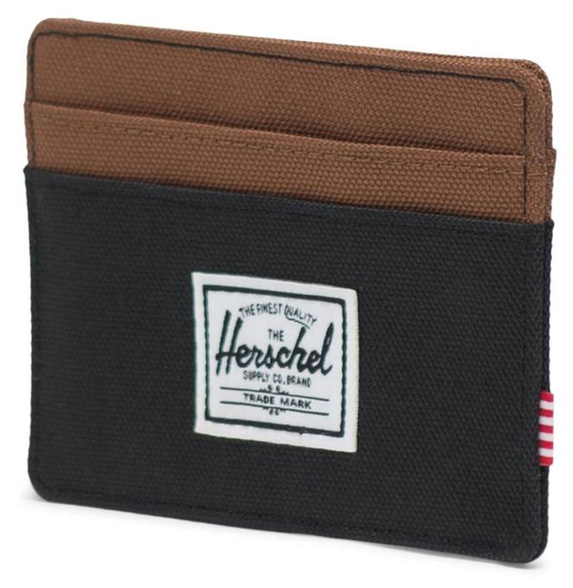 Charlie RFID Wallet - Black/Saddle Brown | at Mighty Ape NZ