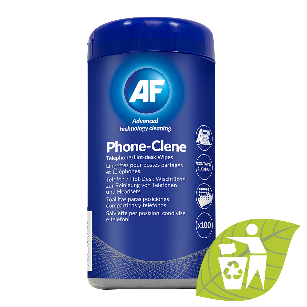 AF Phone-Clene Desk Phone Cleaning Wipes | at Mighty Ape NZ
