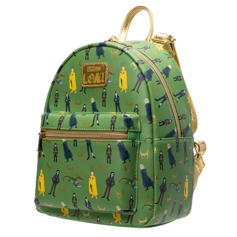 Loungefly: Loki (TV) - Loki Print Mini Backpack | at Mighty Ape NZ