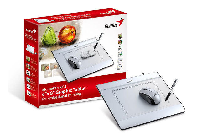 Genius i608 MousePen 6"x8" Graphic Tablet | at Mighty Ape NZ