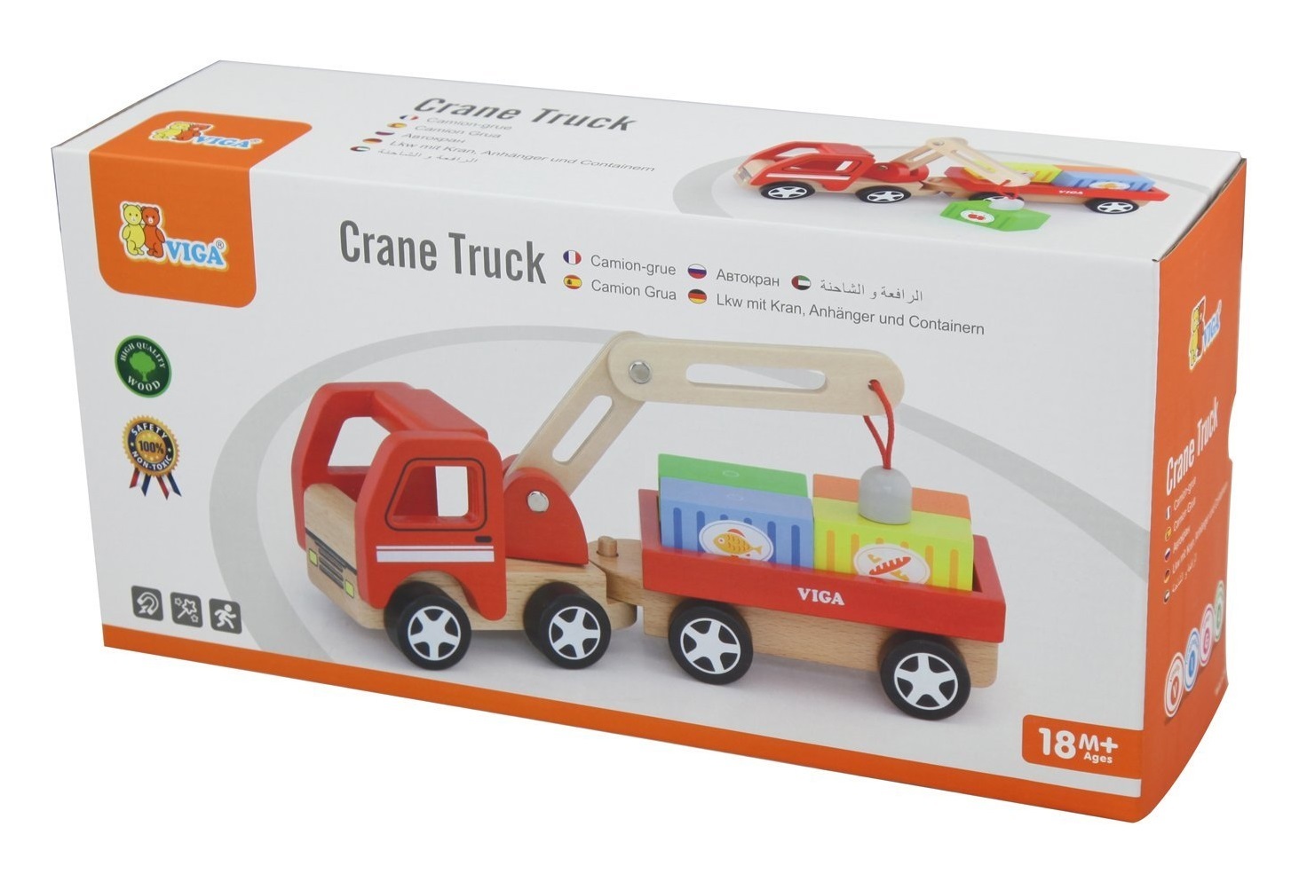Buy Crane Truck & Container - Magnetic Playset at Mighty Ape NZ