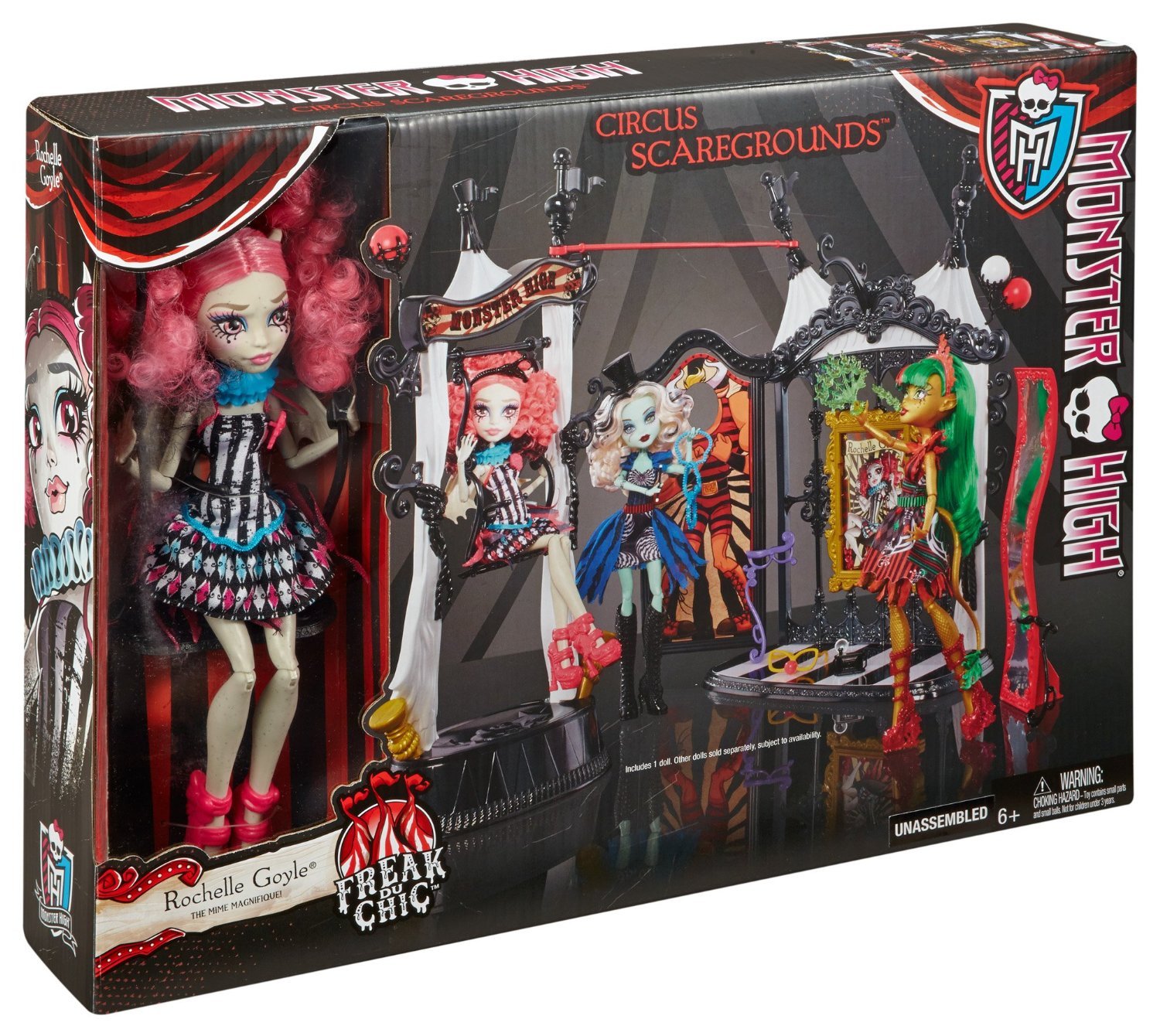 Monster High Freak Du Chic Rochelle Goyles Circus Scaregrounds
