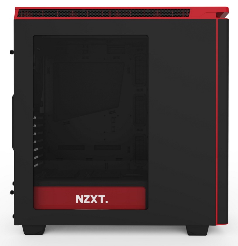 NZXT H440 Silent Mid Tower Case (Black/Red) | at Mighty Ape NZ