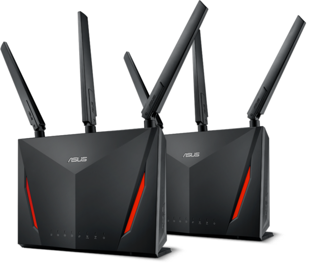 ASUS RT-AC86U Gigabit AC2900 Wi-Fi Gaming Router AiMesh Pack | at ...
