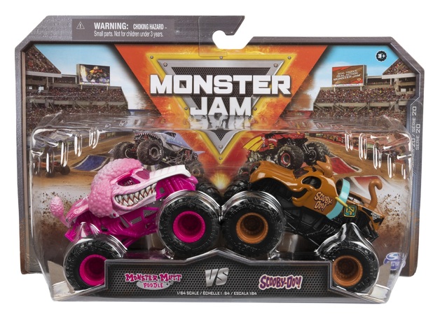 Buy Monster Jam: Diecast 2-Pack - Monster Mutt (Poodle) vs Scooby Doo ...