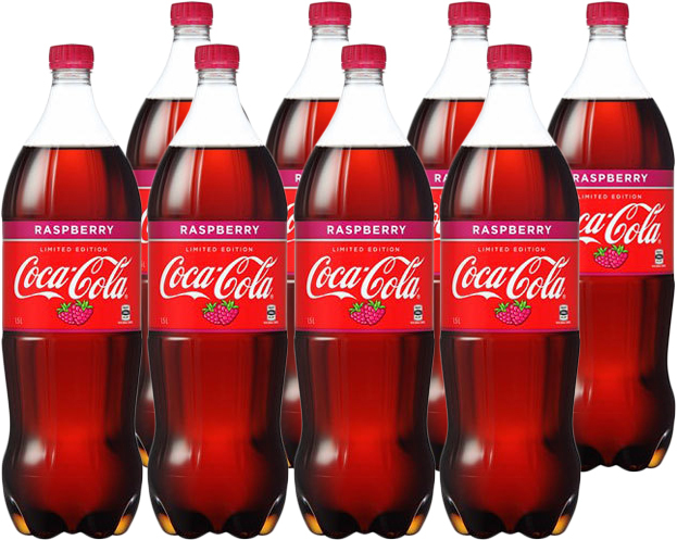 Coca Cola Raspberry 1.5L (8pk) | at Mighty Ape NZ