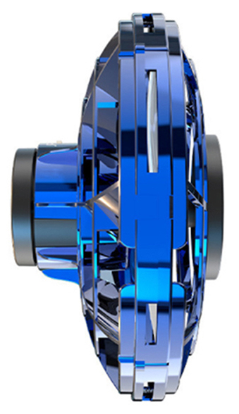 Rotary Rechargeable Flying Gyroscope USB Toy - Blue | at Mighty Ape NZ