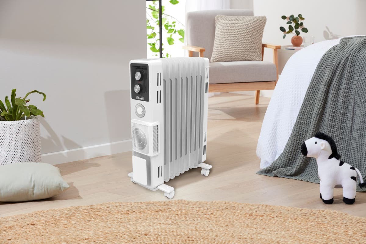 Dimplex 2.4kW Oil Column Heater with Timer & Turbo Fan (White) | at ...