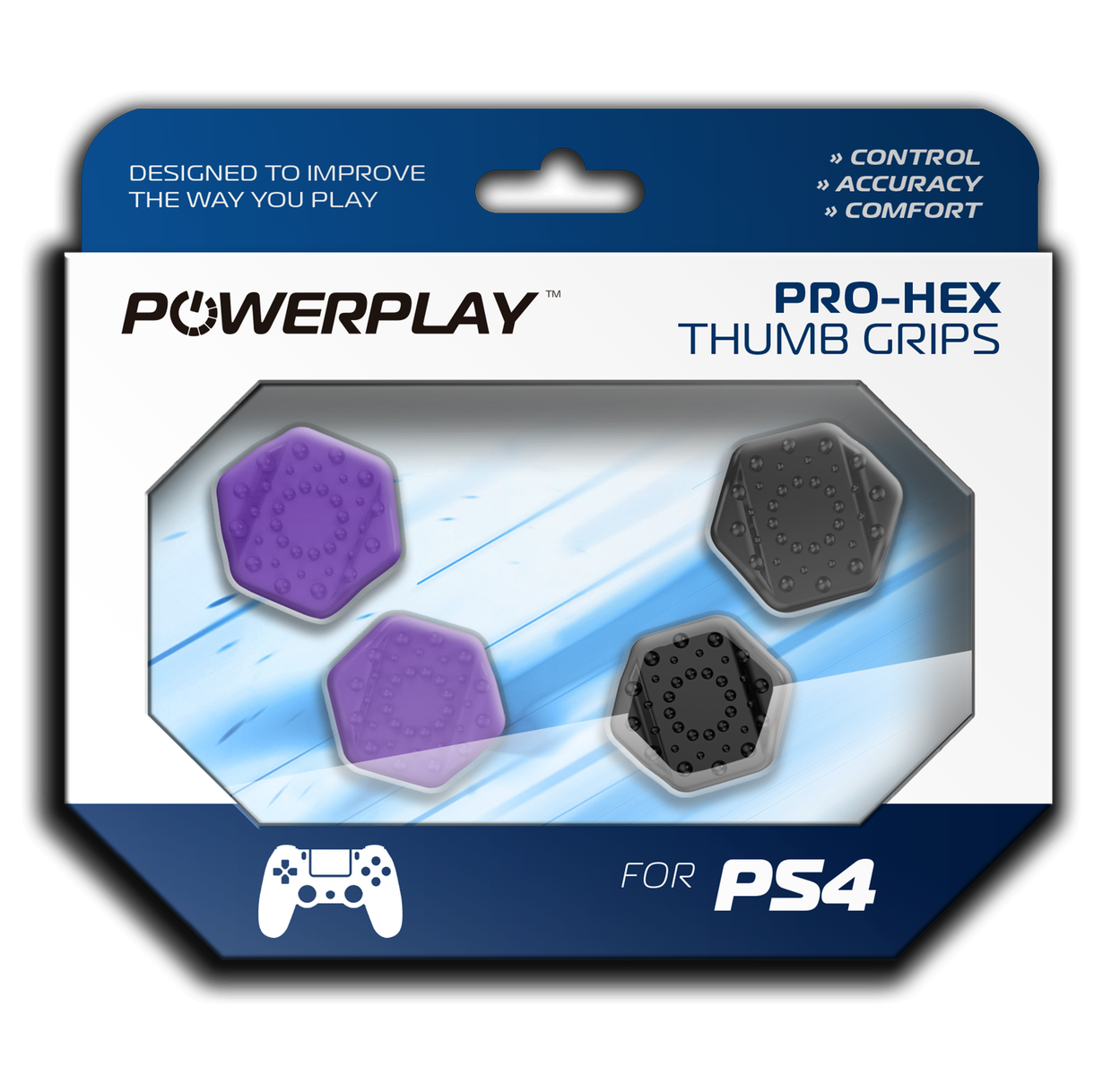 PowerPlay PS4 Pro-Hex Thumb Grips (Purple) | PS4 | Buy Now | at Mighty ...