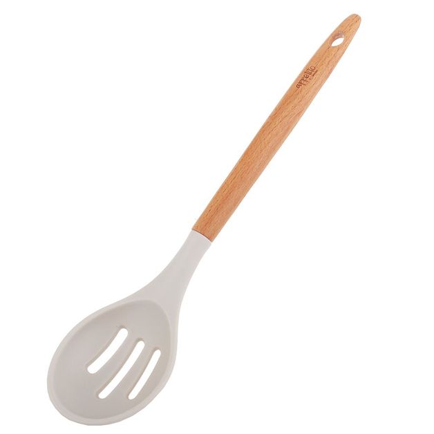 Appetito: Silicone Slotted Spoon - Stone | at Mighty Ape NZ
