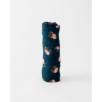 Buy Little Unicorn - Single Cotton Muslin Swaddle - Midnight Rose at ...
