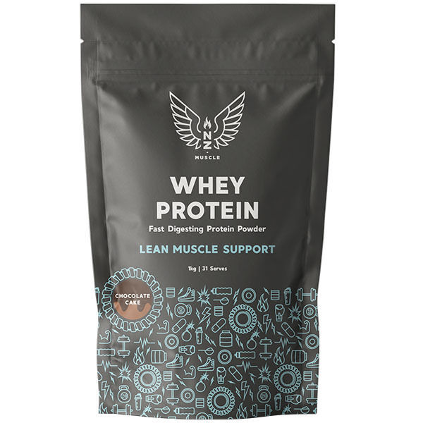 Buy NZ Muscle Whey Protein - Chocolate Cake at Mighty Ape NZ
