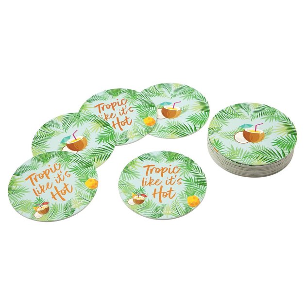 Sunnylife Coasters - Pina Colada (Set of 16) | at Mighty Ape NZ