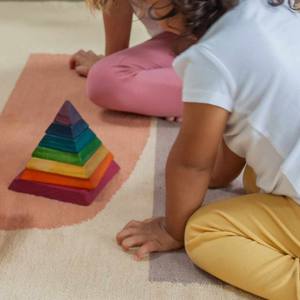 Buy In-Wood: Geometrics - Stacking Pyramid at Mighty Ape NZ