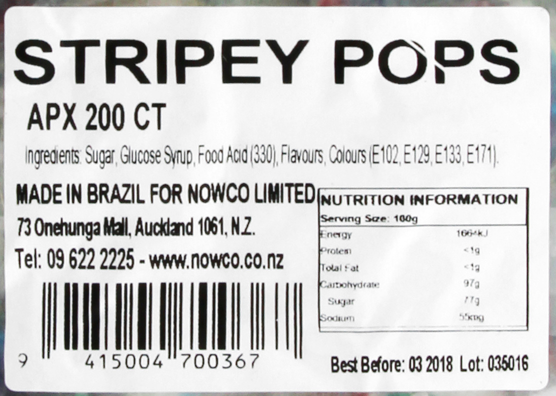 Nowco: Stripey Pops | at Mighty Ape NZ
