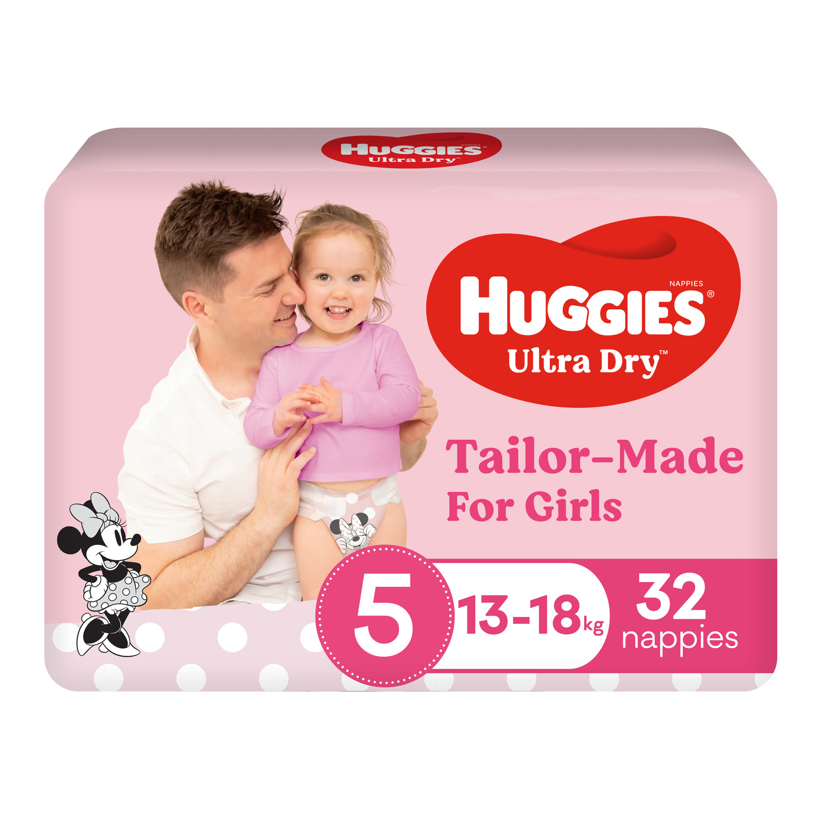 Buy Huggies Ultra Dry Walker Girl Nappies - Size 5 at Mighty Ape NZ