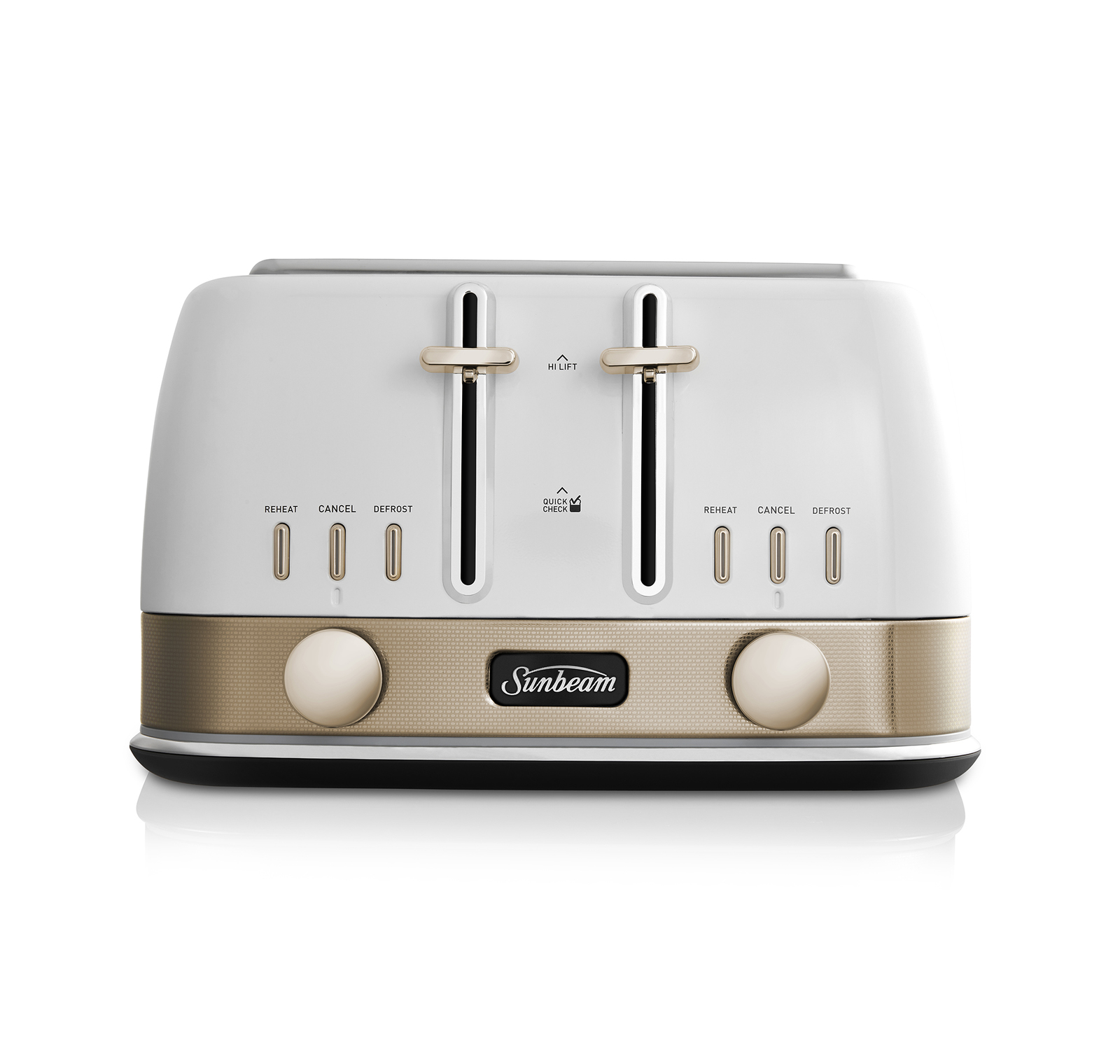 Sunbeam: New York Collection - 4 Slice Toaster (White Gold) | at Mighty ...