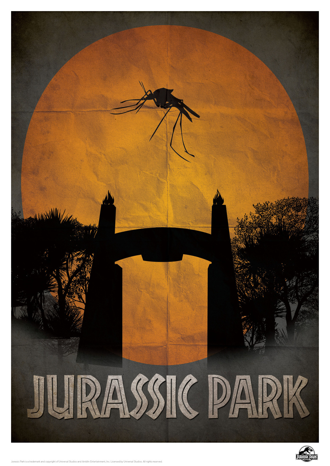 Jurassic Park Premium Art Print Amber At Mighty Ape Australia