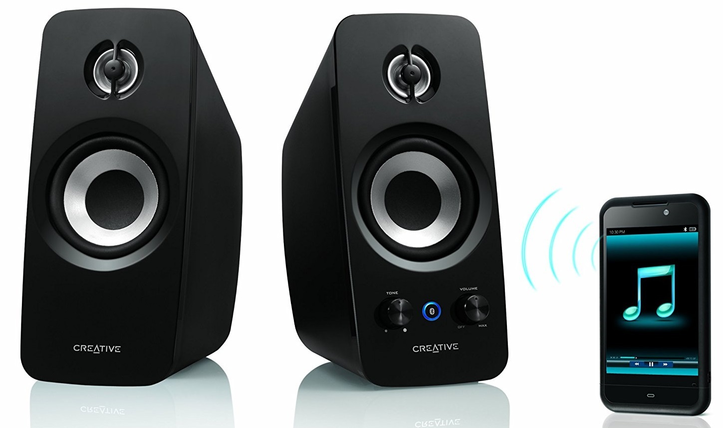 Creative T15 Wireless 2.0 Speaker (Black) | at Mighty Ape NZ