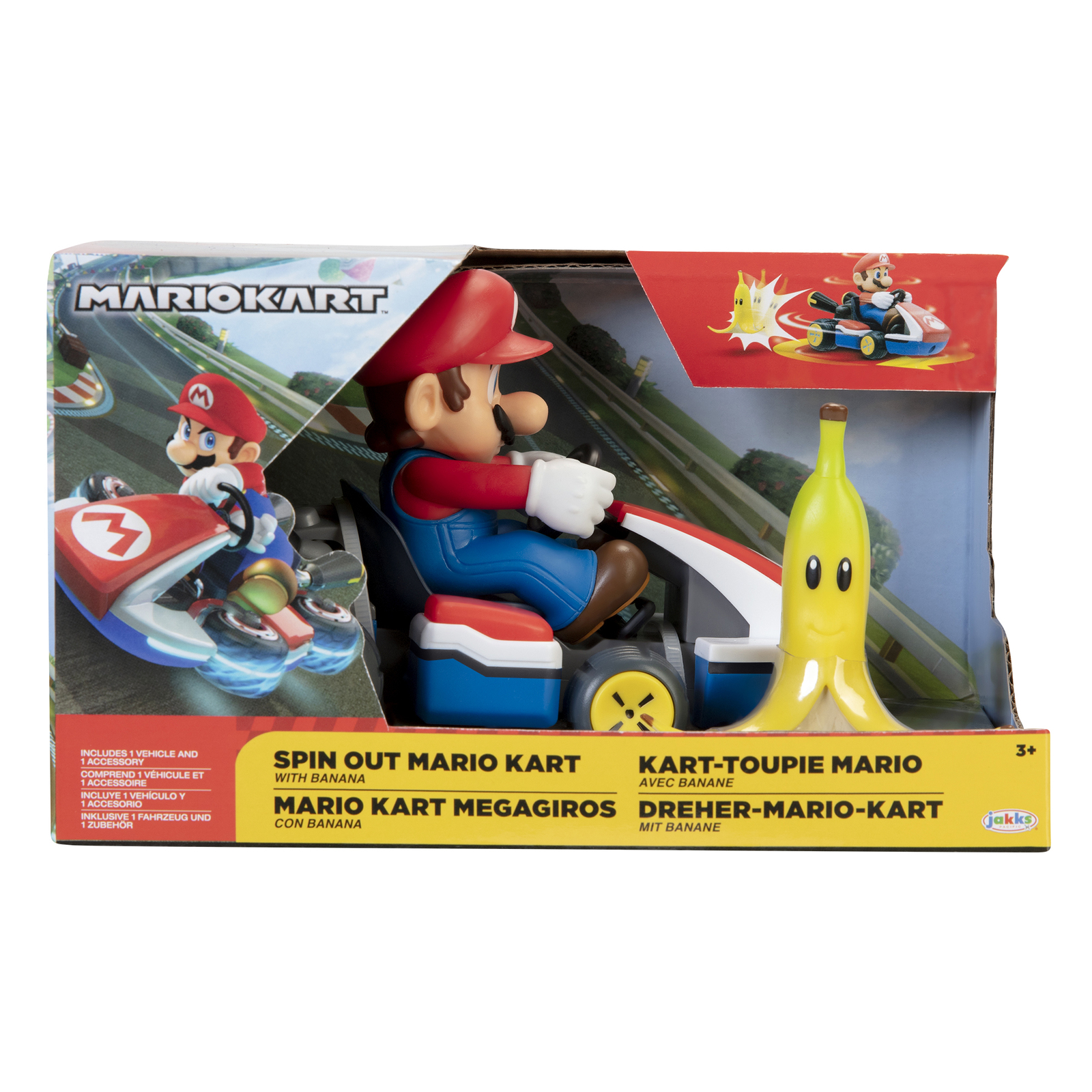 Buy Mario & Banana - Spin Out Kart at Mighty Ape Australia