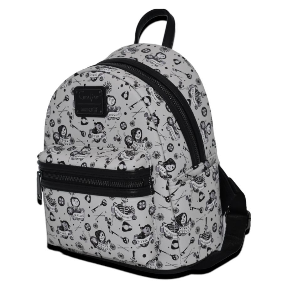 Loungefly: Coraline - Tattoo Print US Exclusive Mini Backpack | at ...