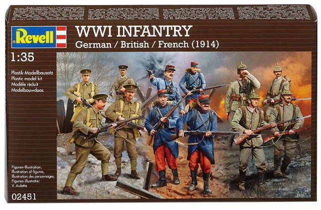 Revell: 1/35 WWI German, French, British Infantry - Model Set Images at ...