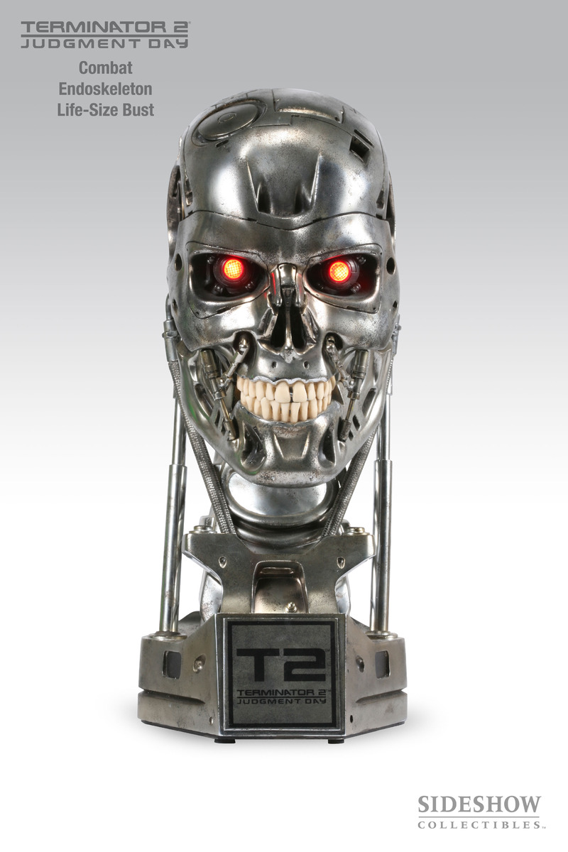 Terminator 2 T-800 Endoskeleton Life Size Bust (Combat Version) | at ...