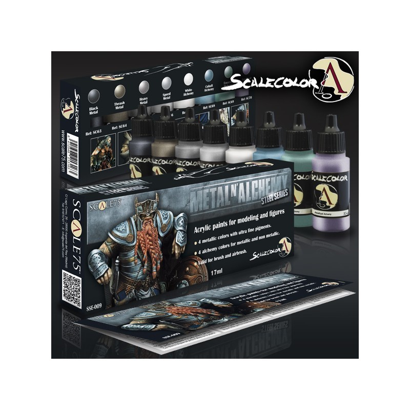 Scale75 Paint Set: Metal N' Alchemy Steel Series | at Mighty Ape NZ