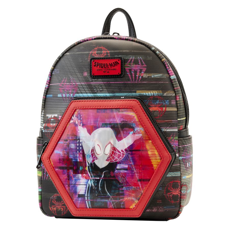 Loungefly: Spider-Man Across the Spider-Verse Lenticular Mini Backpack ...