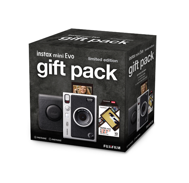 Fujifilm Instax Mini Evo Gift Pack Limited Edition - Black | at Mighty ...