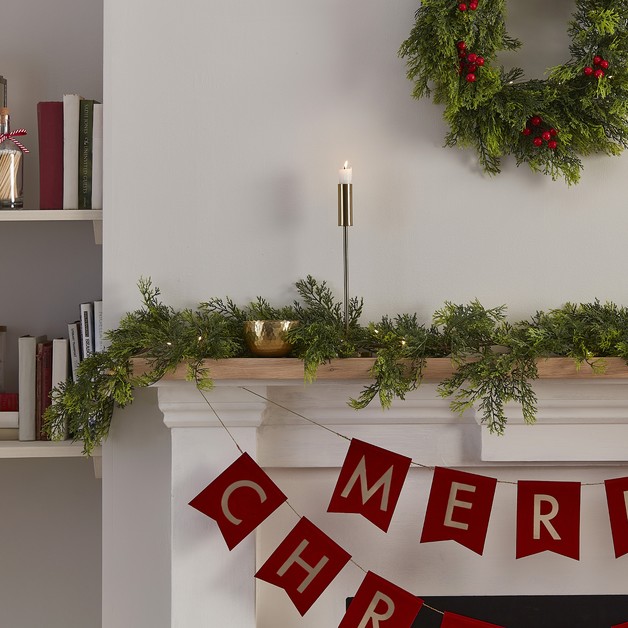 Oversized Pine Christmas Garland with Lights | at Mighty Ape NZ