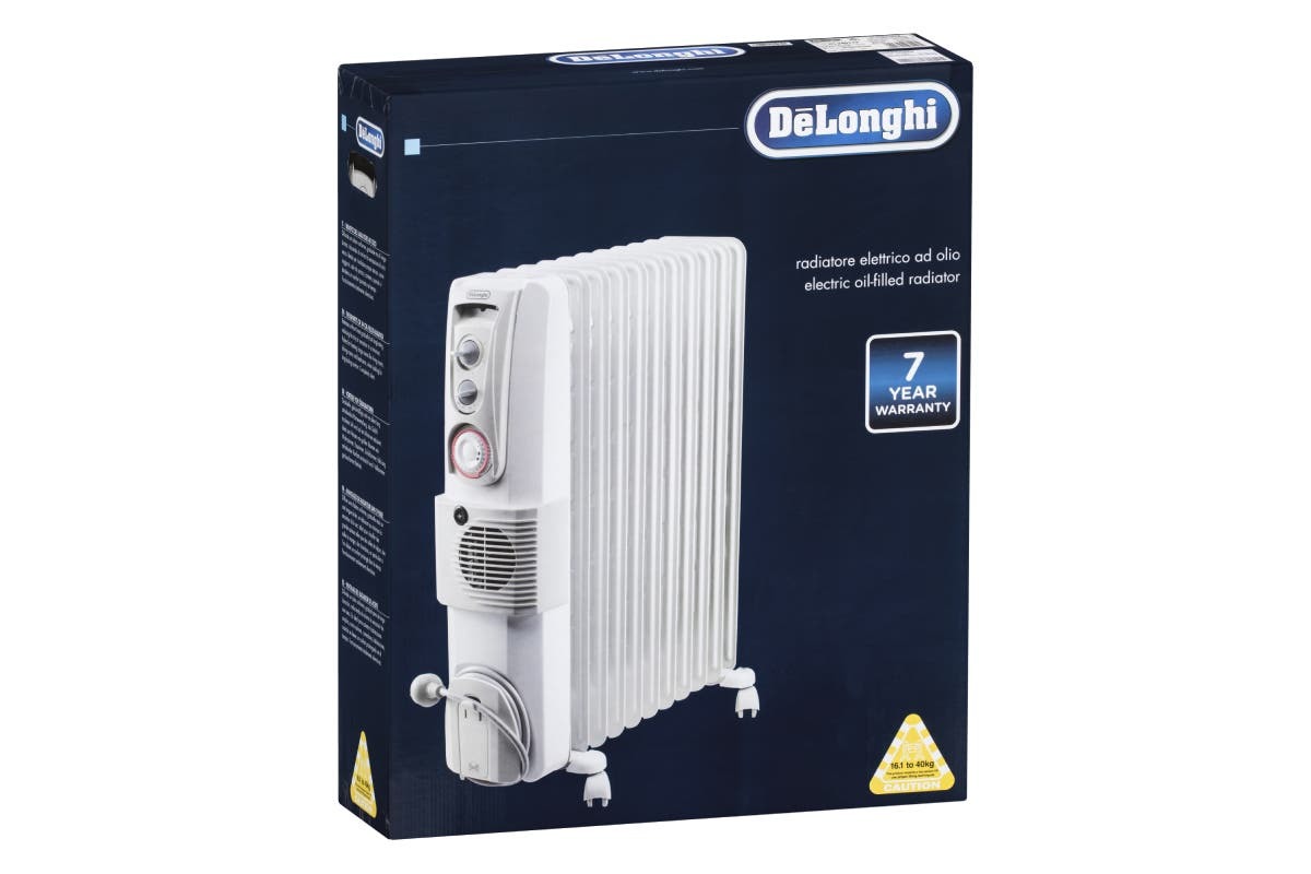 De'Longhi: 2400W DL Oil Column Heater with Timer & Fan - White | at ...
