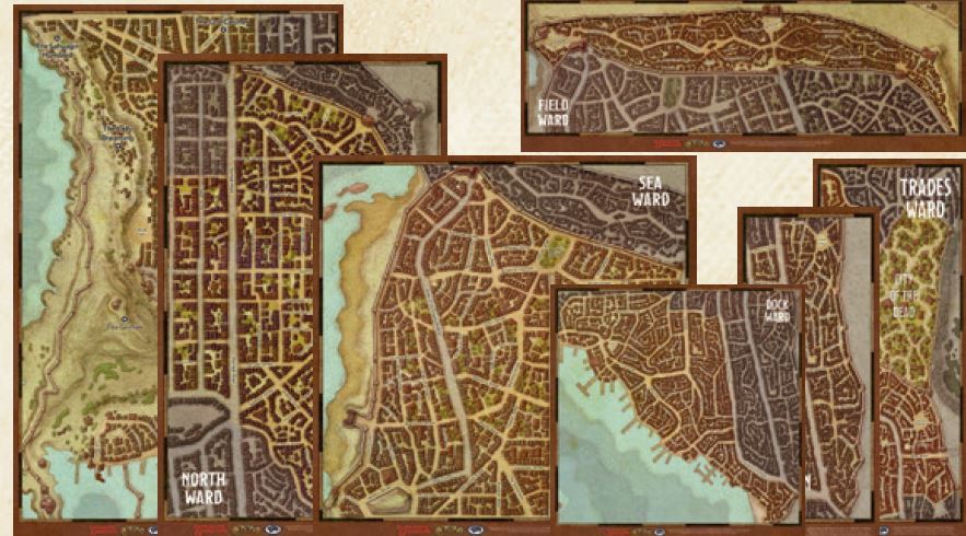 Waterdeep Dragon Heist - Waterdeep Wards Map Set (7 maps) | at Mighty ...