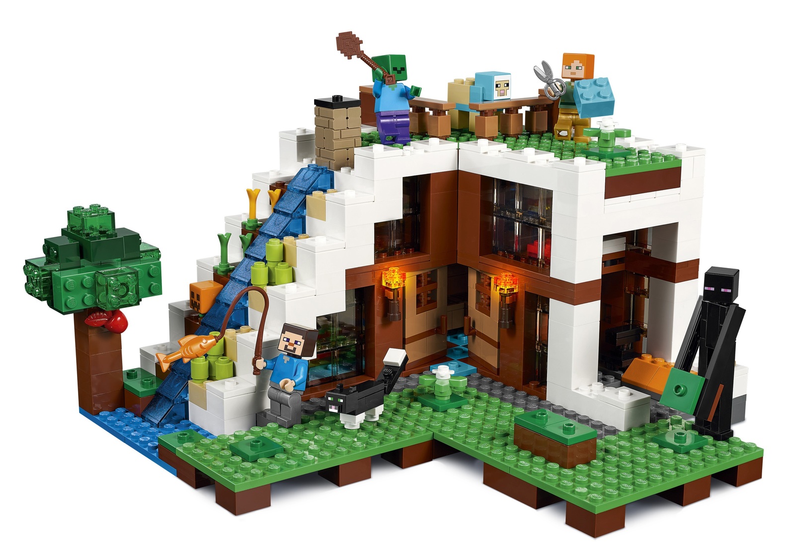 Buy LEGO Minecraft - The Waterfall Base (21134) at Mighty Ape NZ