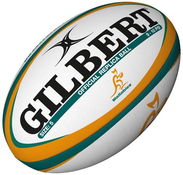 Buy Gilbert Wallabies Official Replica Rugby Ball - Size 5 at Mighty Ape NZ