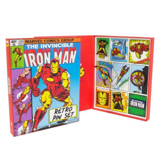 Iron-Man - Retro Pin Set | at Mighty Ape NZ