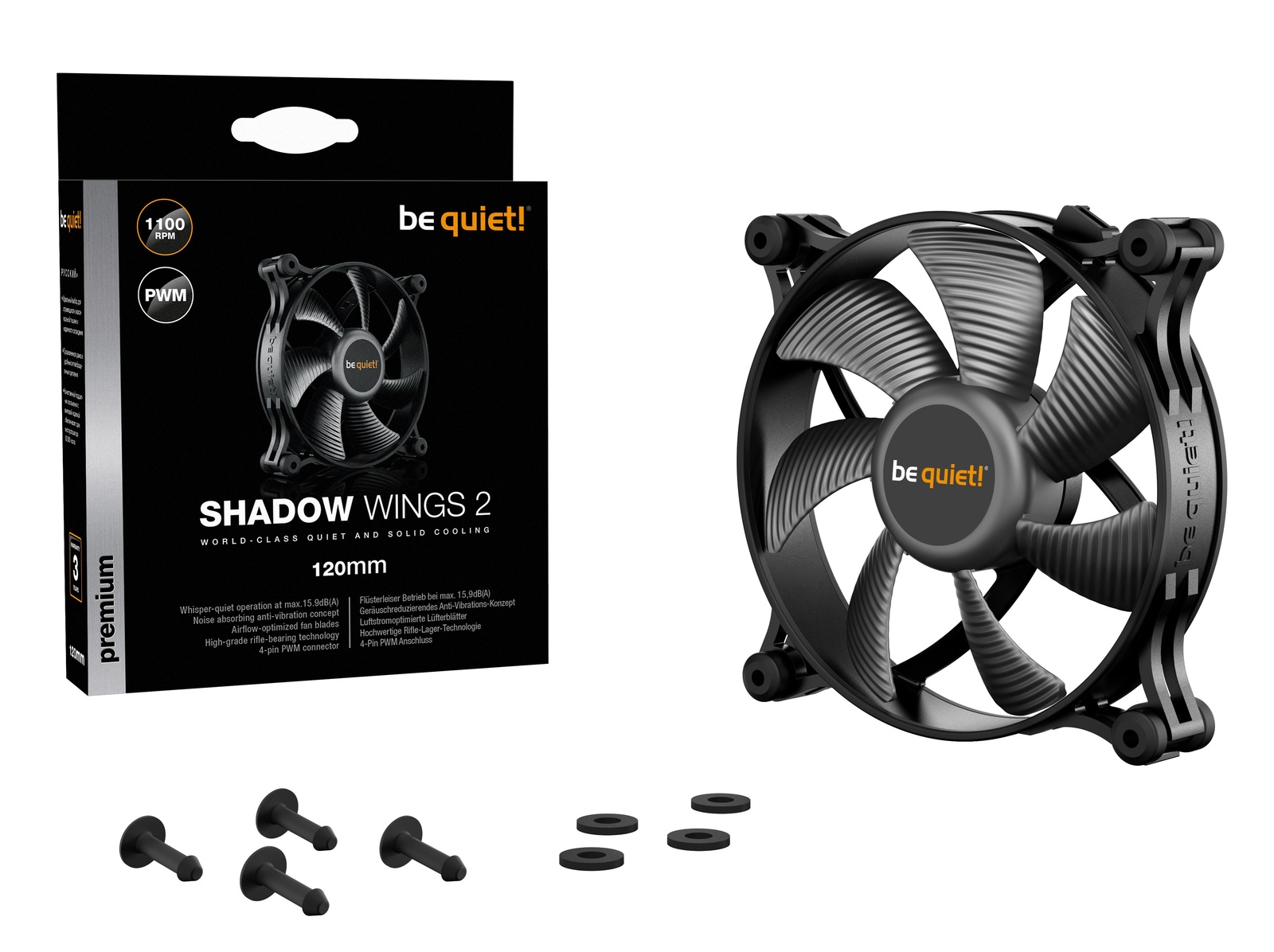 120mm be quiet! Shadow Wings 2 (PWM) | at Mighty Ape NZ