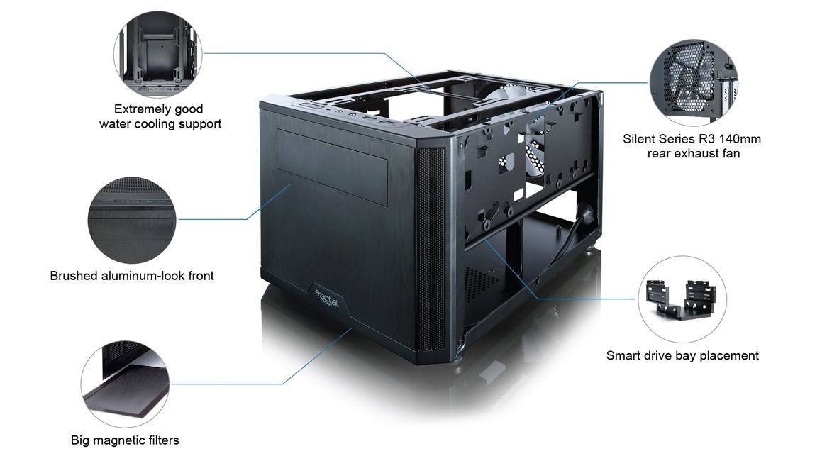 Fractal Design CORE 500 Mini ITX Case - Black | at Mighty Ape NZ