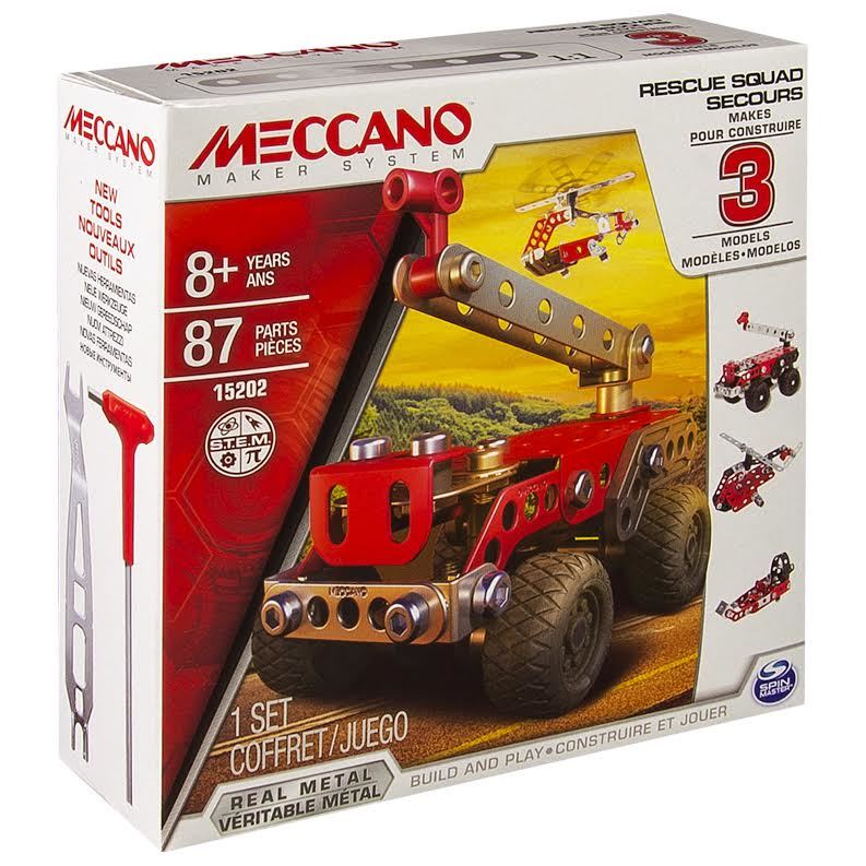 Buy Meccano: 3 Model Starter Set - Rescue Fire Truck at Mighty Ape NZ