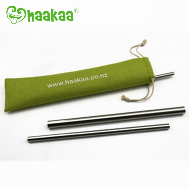 Haakaa: Stainless Steel Straw - Straight w/ Ridges - Large 12mm | at ...