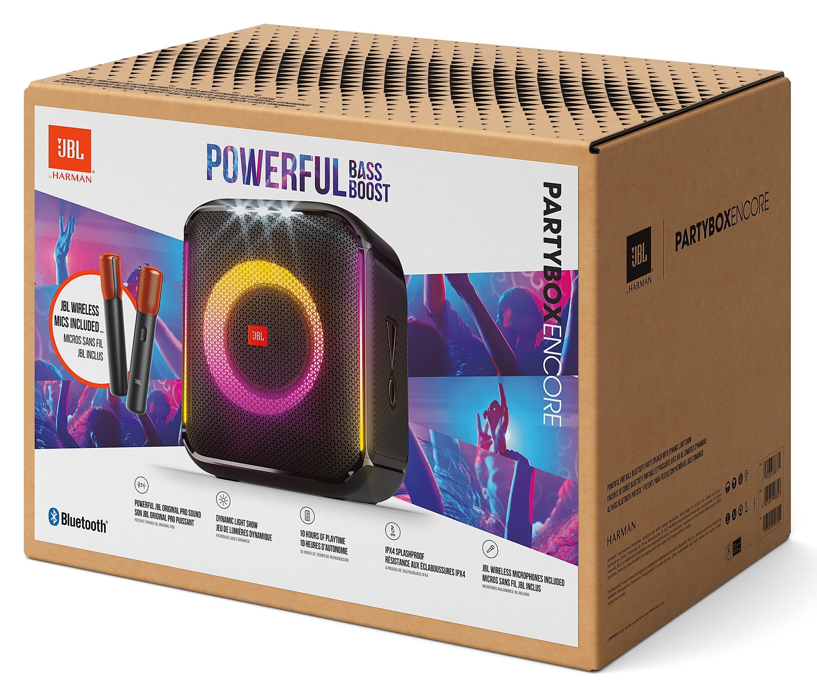 JBL PartyBox Encore Compact Speaker with 2 Mics | at Mighty Ape NZ