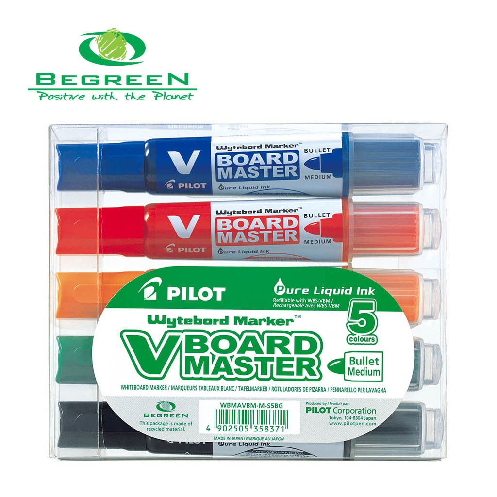 Buy Pilot: BeGreen V Board Whiteboard Marker Bullet Asstd at Mighty Ape NZ