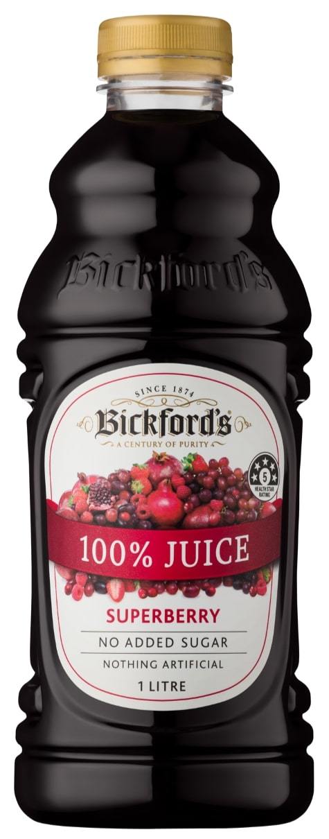 Bickfords: Premium Juice - 100% Super Berry 1L | at Mighty Ape NZ