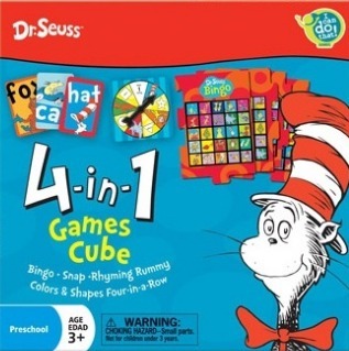 Buy Dr Seuss - 4-in-1 Games Cube at Mighty Ape NZ
