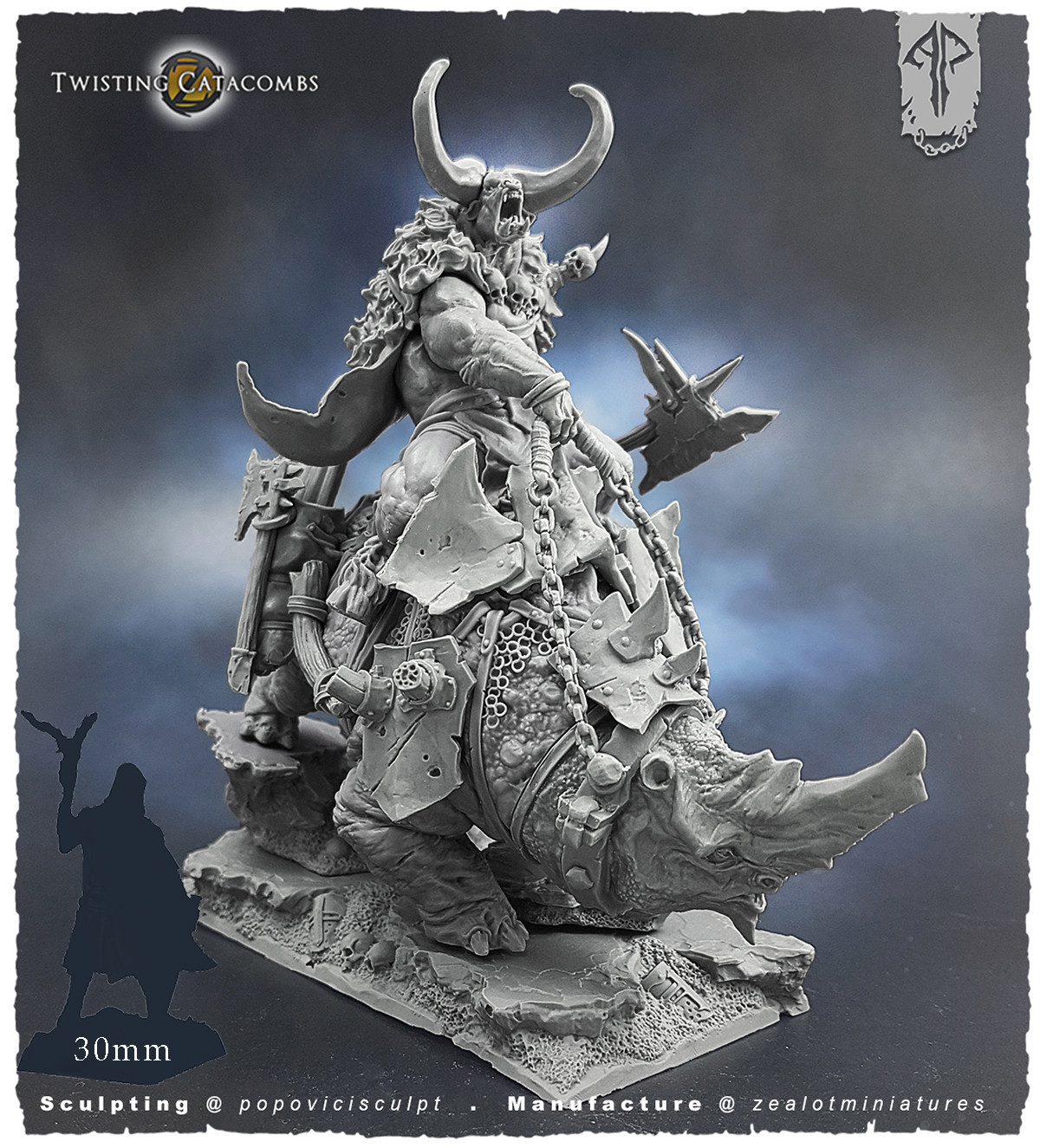 Zealot Miniatures: Raider, Mounted Minotaur | at Mighty Ape NZ